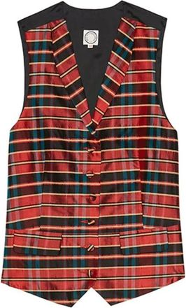 Ines De La Fressange Femme, Vestes, Rouge, Taille: 36 FR Robinson Taffeta Waistcoat