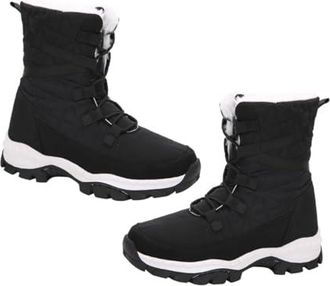 BESPORTBLE Bottes Chaudes pour Femmes Hiver Bottines de Neige &agrave; Tige Moyenne Doubl&eacute;es de Peluche Semelle Antid&eacute;rapante Confortables et Isolantes Taille 41 Couleu