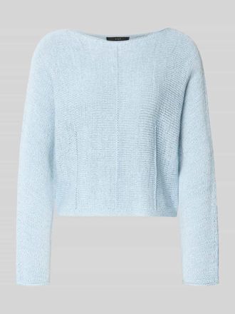 Oui Strickpullover mit U-Boot-Ausschnitt