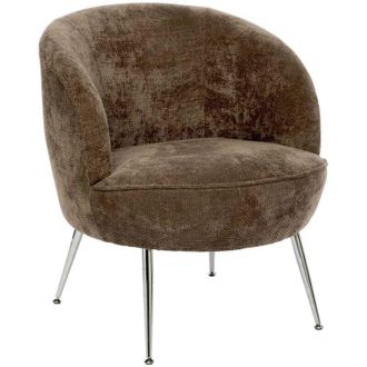 Atmosphera Tildae Sessel in Stoff Moccha L69xl63xH71 cm - Atmosphera cr&eacute;ateur dint&eacute;rieur
