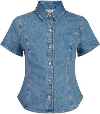 Levi's Chemise cintr&eacute;e denim en coton m&eacute;lang&eacute;