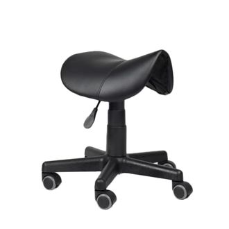 Generic Ergonomischer Sattelhocker, drehbarer, Verstellbarer Rollstuhl, Stuhl aus PU-Leder, geeignet for Salons, medizinische Einrichtungen und Massagesalons(
