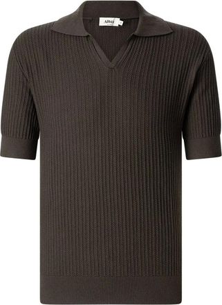 Altea Homme, Pulls, Brun, Taille: 2XL Polo en maille torsad&eacute;e