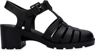 Melissa ID Heel AD Damensandalen, Schwarz, Gr&ouml;&szlig;e 39, Schwarz, 39 EU