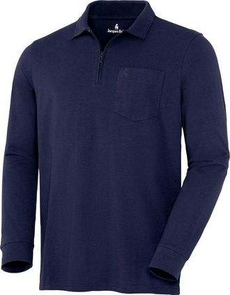Jacques Britt Langarm-Poloshirt Superweich mit hohem Baumwoll-Anteil