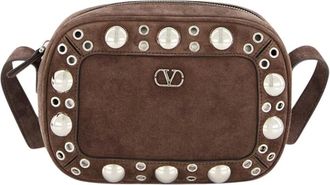 Valentino Garavani Homme, Sacs, Brun, Taille: ONE Size Sac bandouli&egrave;re Nellc&ocirc;te en daim