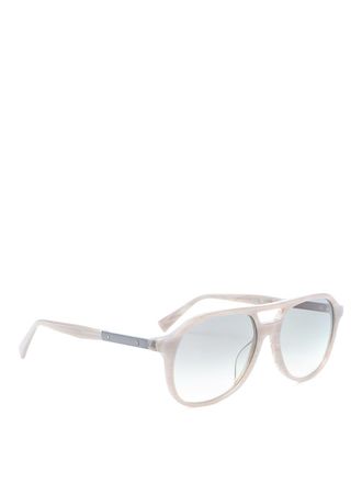 Brunello Cucinelli Lunettes De Soleil - Blanc