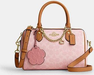 Coach Rowan Satchel Aus Signature-Canvas Mit Anh&auml;ngern
