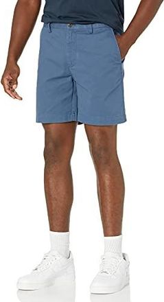 Amazon Essentials Short Chino 18cm, Coupe Ajustée Homme, Bleu Profond, 30W