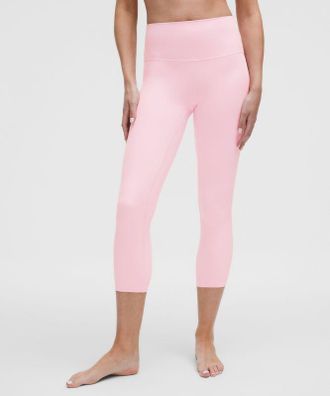lululemon Align Crop Leggings mit hohem Bund f&uuml;r Frauen - 58 cm - Gr&ouml;&szlig;e 10 in Pink Organza