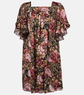 Chloé Chloé Robe en soie à fleurs