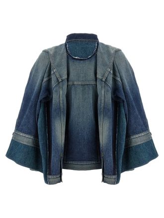 Junya Watanabe Womens Blue Cotton Denim Jacket Clothing