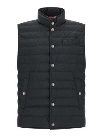 Brunello Cucinelli Weste - Blau
