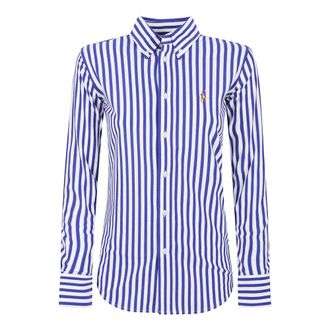 Polo Ralph Lauren Femme, Blouses et Chemises, Bleu, Taille: 44 FR Chemise Bleue pour Femme, Style D&eacute;contract&eacute;