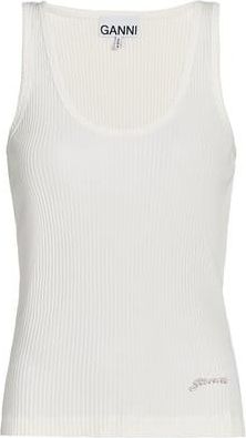 Ganni D&eacute;bardeur c&ocirc;tel&eacute; en coton