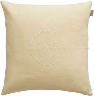 GANT Tonal Crest Cushion, Lemon, 50x50