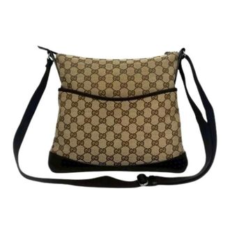 Gucci Pre-owned Vintage Canvas Shoulder Bag - - Pre-owned - Damen - Beige - ONE SIZE