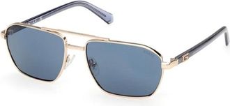 Guess Homme, Accessoires, Jaune, Taille: 59 MM Lunettes de soleil