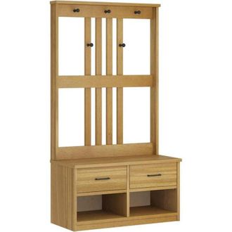 vidaXL Portemanteau sandnes 87x40x159,5 cm bois massif pin Vidaxl
