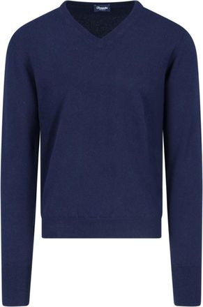 Drumohr Pullover mit V-Ausschnitt - Blau