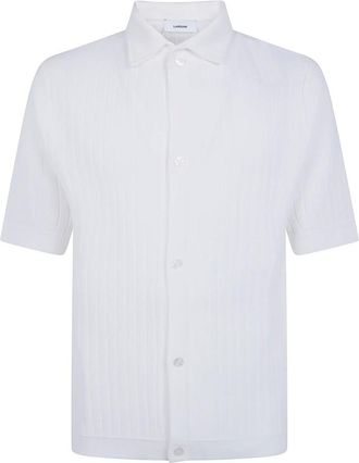 Lardini Homme, Chemises, Blanc, Taille: XL Polo &agrave; Manches Courtes