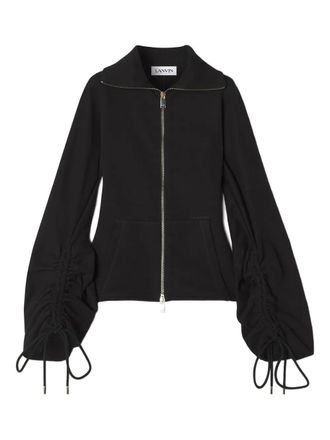 Lanvin veste zipp&eacute;e &agrave; lien de resserrage - Noir