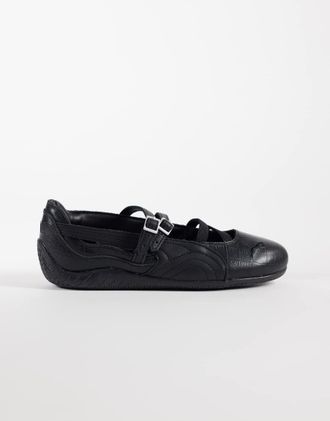 Puma Speedcat - Ballerinas in Kroko-Schwarz