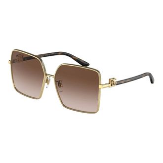 Dolce & Gabbana Lunettes de soleil carr&eacute;es oversize - Femme - Accessoires - Jaune - Taille: 60 MM
