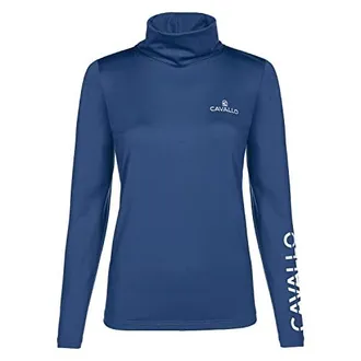 Cavallo Damen Rollkragen Funktionsshirt BIBI Langarm Dusty Blue, Gr&ouml;&szlig;e:40