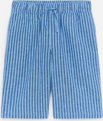 Arket Leinen-Shorts -Blau