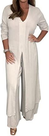 Onsoyours Ensemble de Survêtement Femme Combinaison Printemps Été Sweatshirt Pantalon de Joggings Tenue de Sport Décontracté Streetwear Lâche Respirant T-Shirts