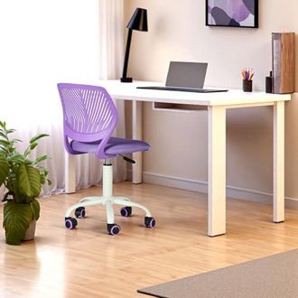 Furniture R Bürohocker Höhenverstellbar Drehstuhl 360 Grad Drehung Stoffbezug SGS Gaslift 130kg Traglast PU Rollen Weiß