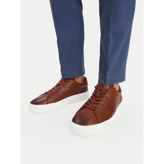Tommy Hilfiger Sneakers Tommy Hilfiger Th Court Core Cognac FM0FM05729 Braun