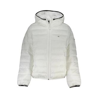 Tommy Hilfiger Lang&auml;rmlige Jacke mit Kapuze - - Jackets - Damen - Wei&szlig; - S