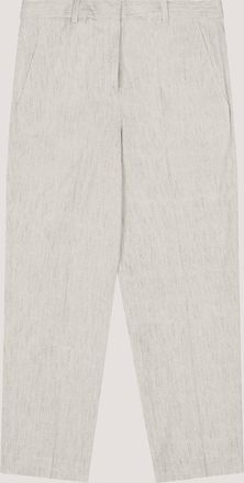Circolo 1901 Light Herringbone carrot trousers, Naturale, 44, Woman