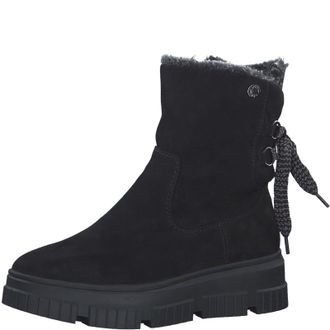 s.Oliver Damen Winterstiefel ohne Absatz Gefüttert Vegan, Schwarz (Black), 40 EU