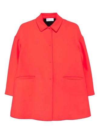 Valentino Garavani manteau à poche passepoilée (années 2010) - Rouge