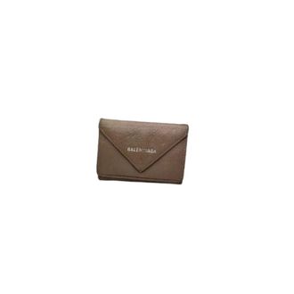 Balenciaga Portefeuille porte-cartes vintage en cuir pr&eacute;-poss&eacute;d&eacute; - Femme - Pre-owned - Brun - Taille: ONE Size
