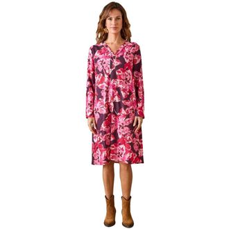 Daxon by - Robe droite en maille cr&ecirc;pe