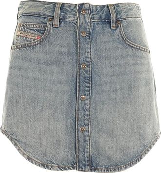 Diesel Femme, Jupes, Bleu, Taille: W26 De-Ard Denim Skirt