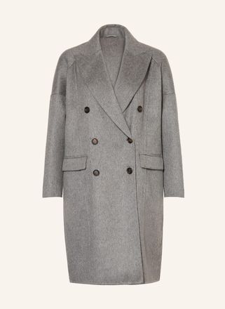 Brunello Cucinelli Brunello Cucinelli Cashmere-Mantel grau