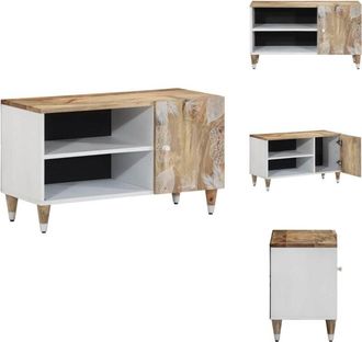 vidaXL Vidaxl - TV-Schrank 80x31,5x46 cm Massivholz Mango - TV-Schrank - TV-Schränke - TV-Ständer - TV-Board