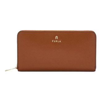 Furla Femme, Accessoires, Brun, Taille: ONE Size Camelia XL Zip Around