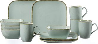 Ritzenhoff & Breker Brunch- und Frühstücksgeschirr-Set Casa, 12-teilig, Blau, 38 x 27 x 27 cm
