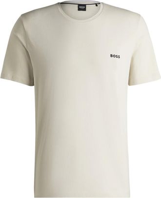 HUGO BOSS Unterhemd aus Baumwolle und Logostickerei in