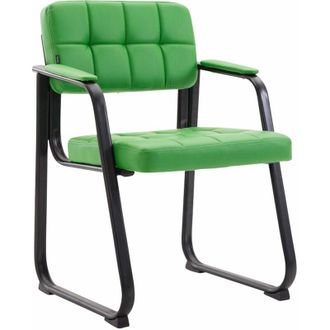 Clp Chaise invit&eacute;e &eacute;l&eacute;gante en cuir eco en attente dattente rembourr&eacute;e avec divers accoudoirs Couleur : Vert