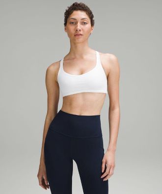 lululemon Free to Be BH Wild f&uuml;r Frauen - Gr&ouml;&szlig;e 14 in White