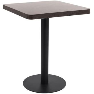 vidaXL Table de bistro Style Moderne - Table de jardin Marron fonc&eacute; 60x60 cm mdf Vidaxl