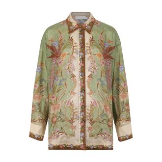 Zimmermann Botanischer Seidenbluse - - Blouses & Shirts - Damen - Mehrfarbig - S