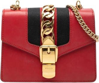 Gucci Sac bandouli&egrave;re Sylvie Pre-owned - Femme - Pre-owned - Rouge - Taille: ONE Size